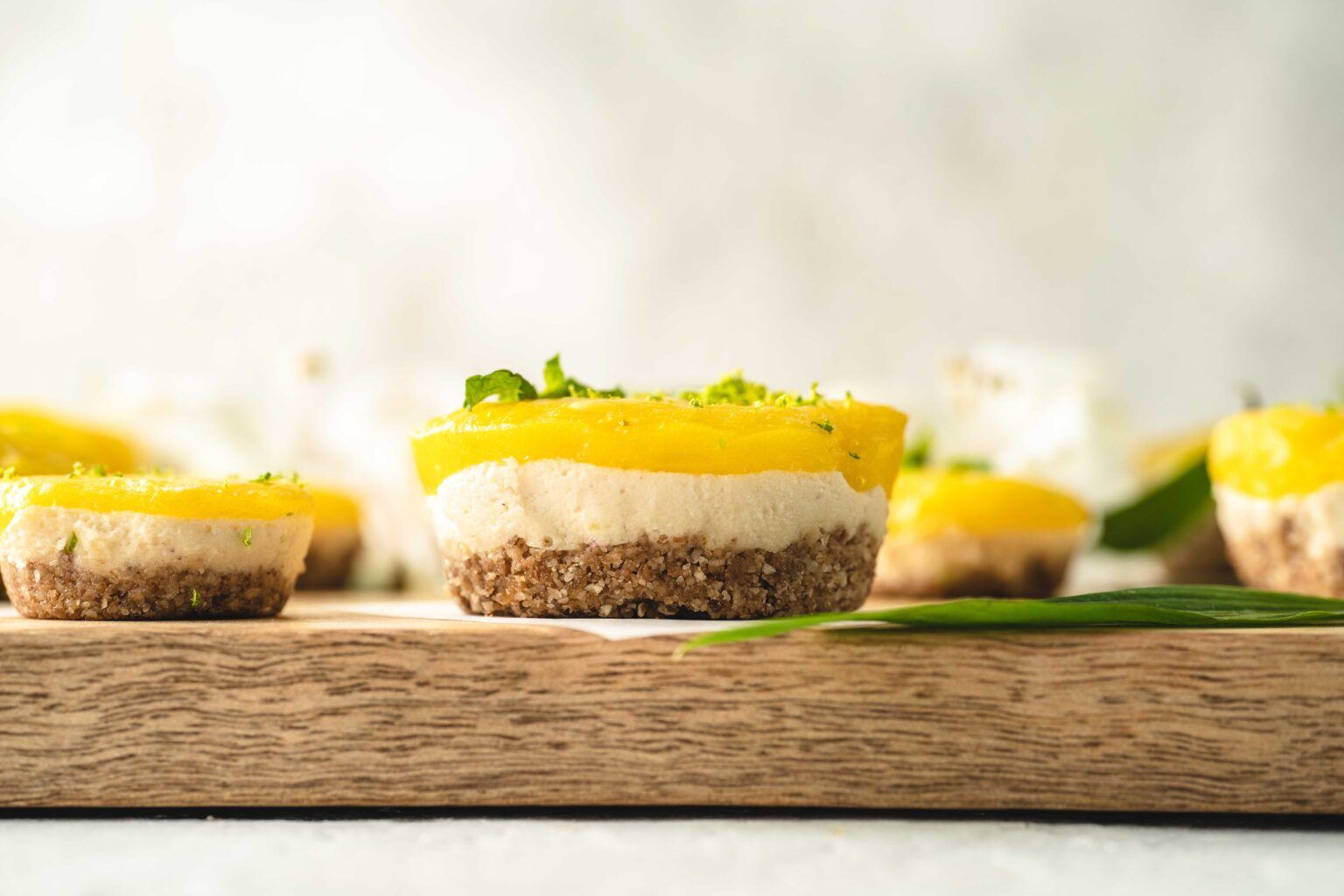 How to Make Mini Mango Cheesecake (No-Bake, Vegan, Easy) - Living in Flux
