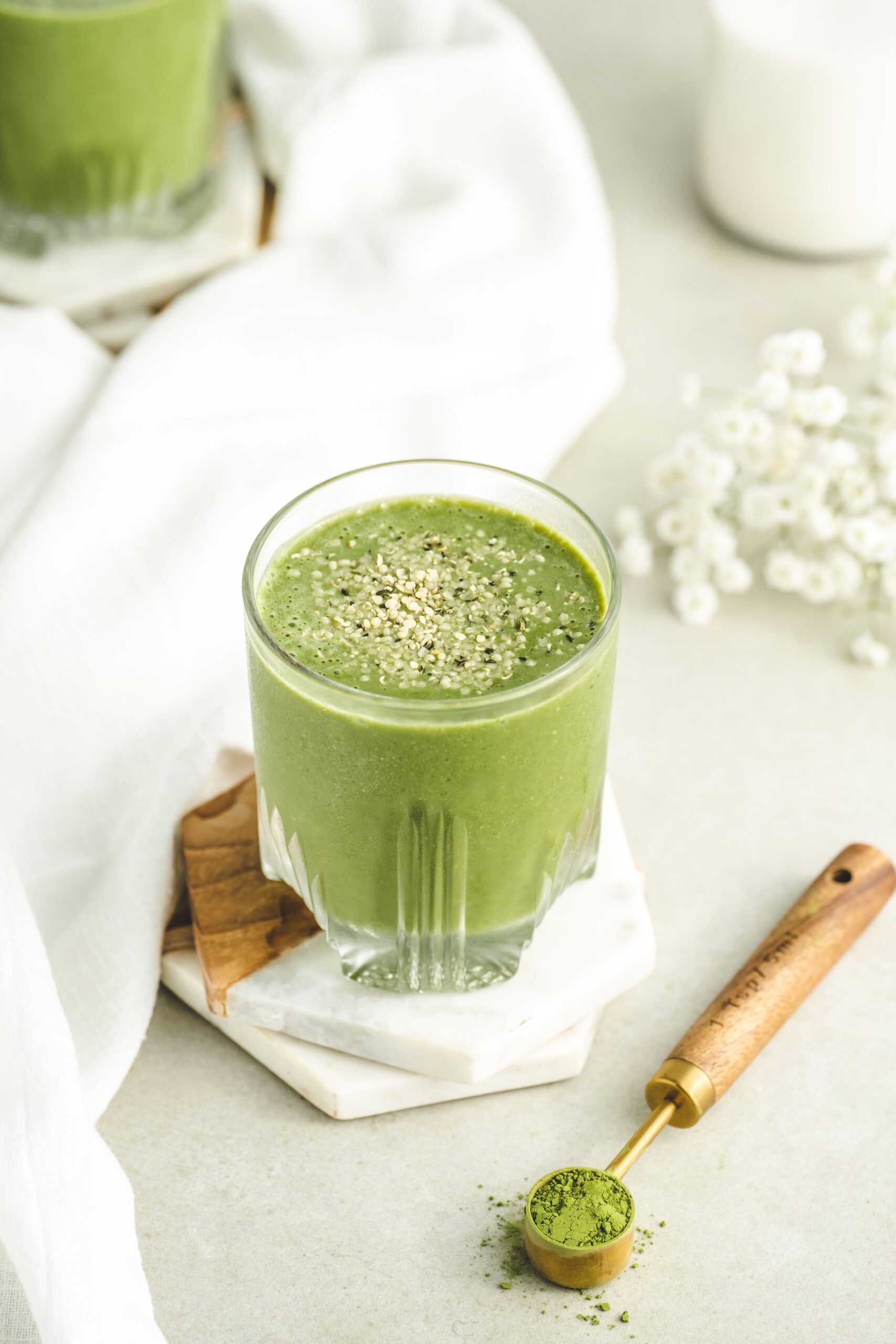 Easy Matcha Protein Shake (healthy, dairy free) - Living in Flux