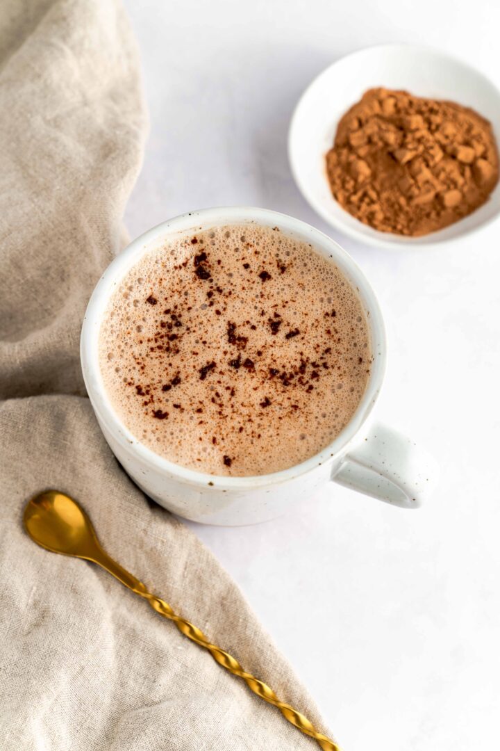Easy Cacao Latte (healing, healthy, dairy-free) - Living in Flux